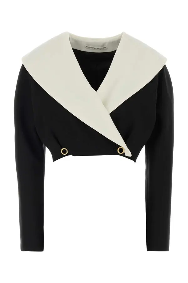 Alessandra Rich Stretch Crepe Blazer