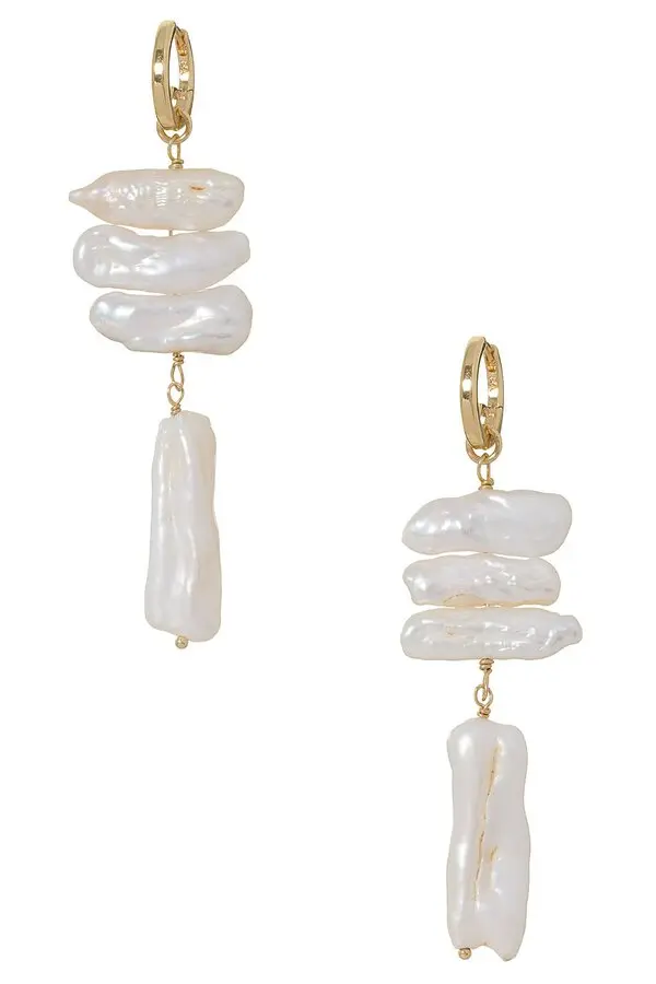 ROXANNE ASSOULIN The Pearl Branch Drop Earrings - Ivory
