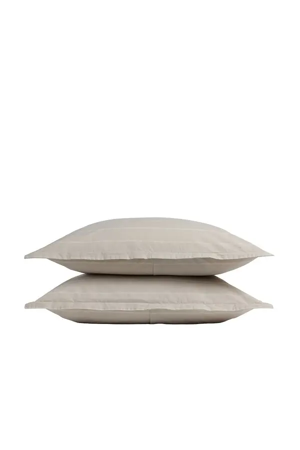 PARACHUTE Brushed Cotton Sham Set In Cream