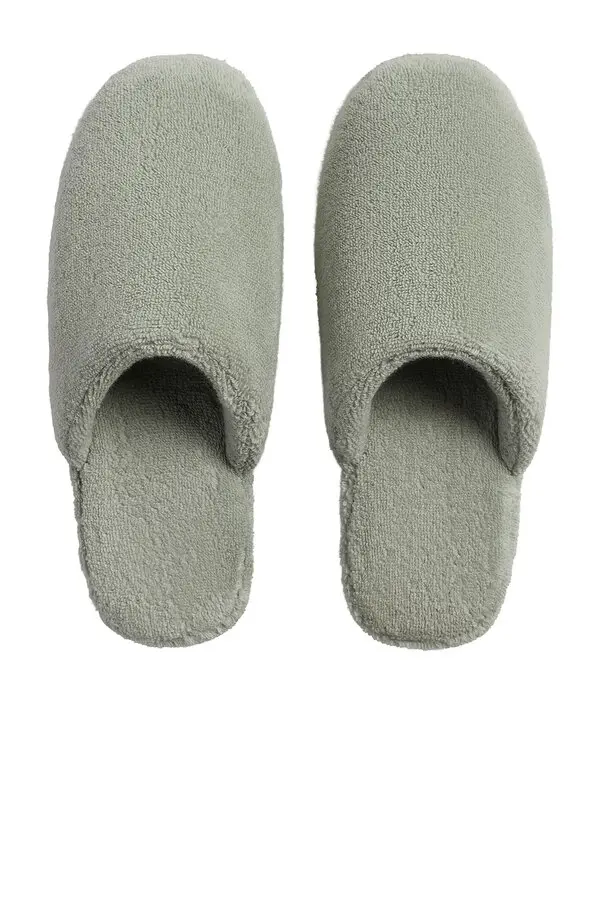 PARACHUTE Classic Plush Slippers In Green