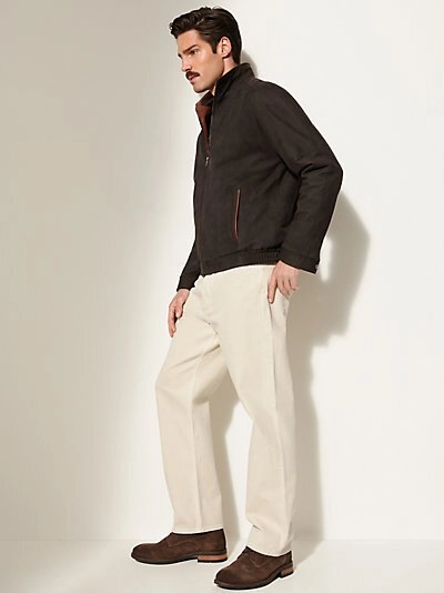 Overland Stanley Buffed Leather Bomber Jacket