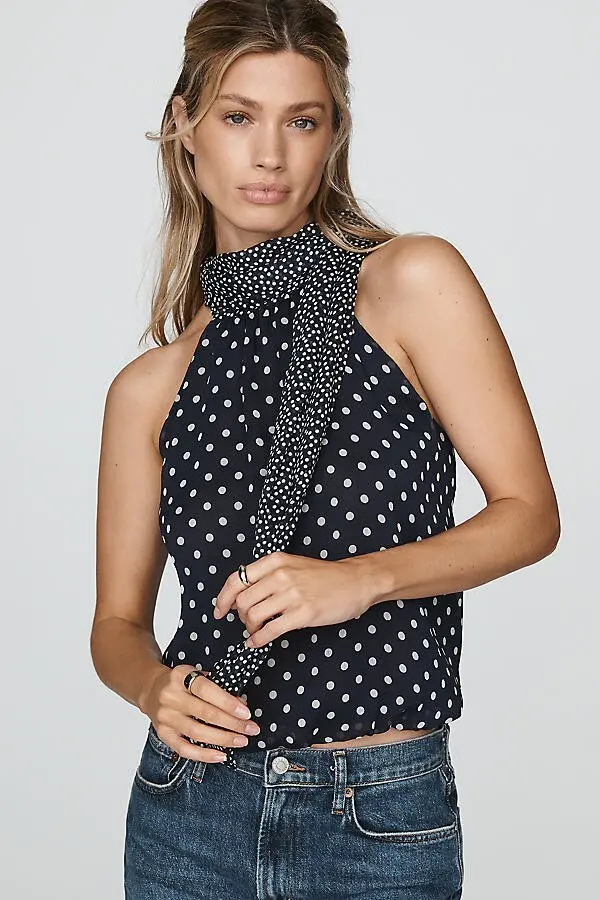 Maeve Mock-neck Bubble Top