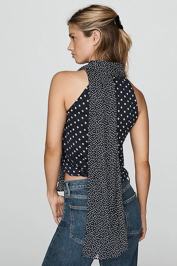 Maeve Mock-neck Bubble Top