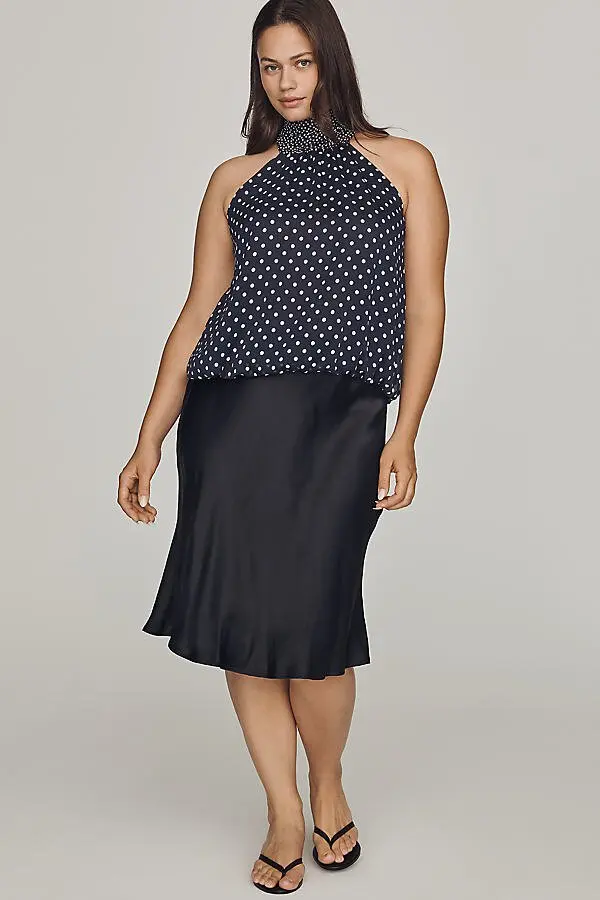 Maeve Mock-neck Bubble Top