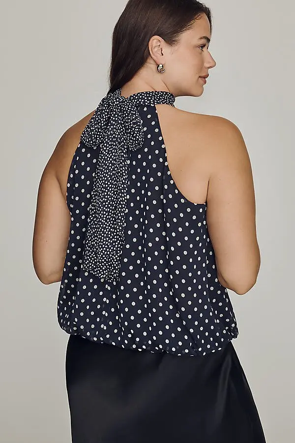 Maeve Mock-neck Bubble Top