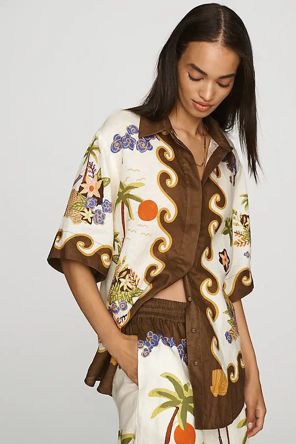 ALEMAIS Island Cove Len Shirt Top