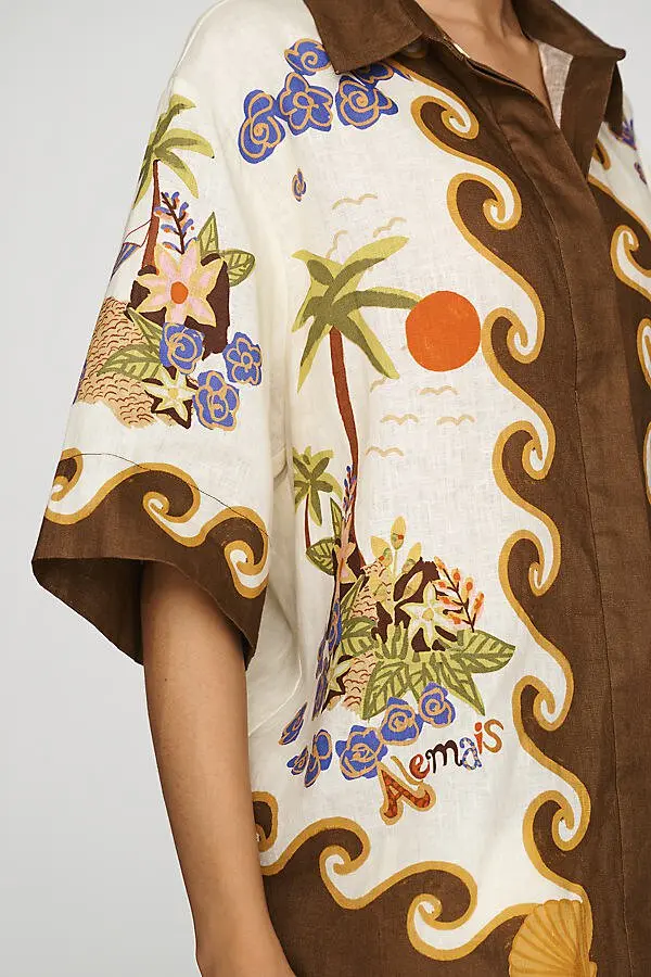 ALEMAIS Island Cove Len Shirt Top