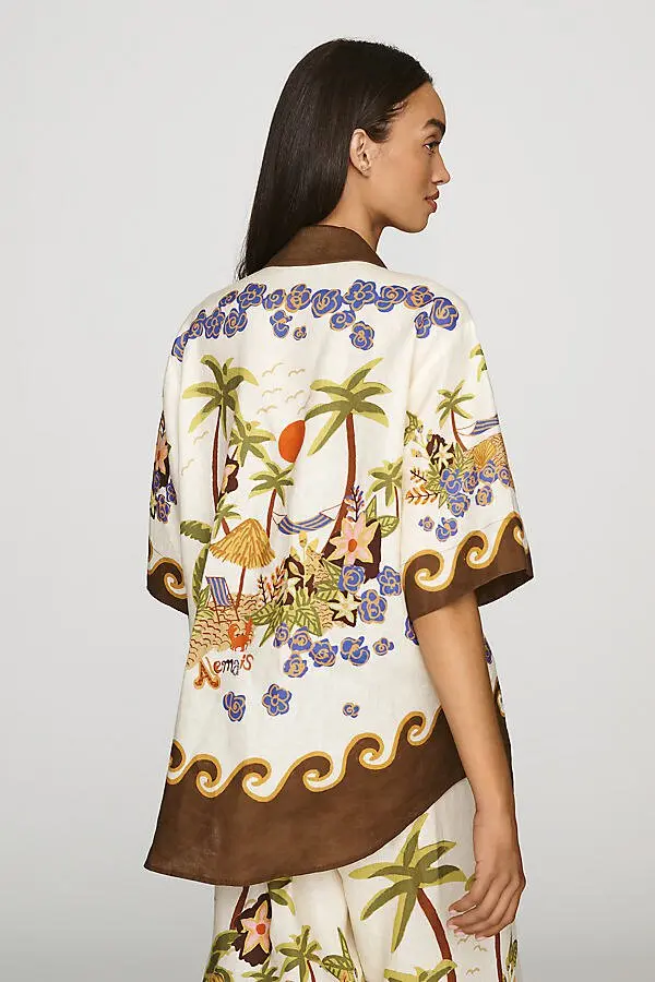 ALEMAIS Island Cove Len Shirt Top