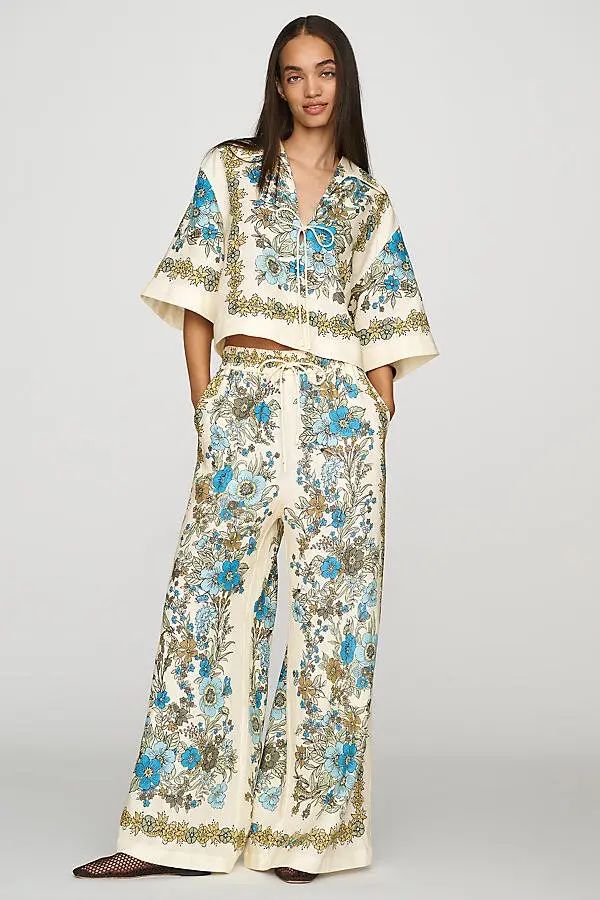 ALEMAIS Sophia Len Wide-leg Pants