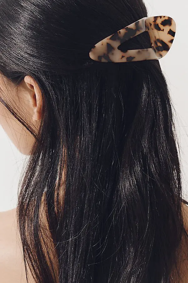 Anthropologie Flat Hair Claw Clips, Set Of 2 - Blonde