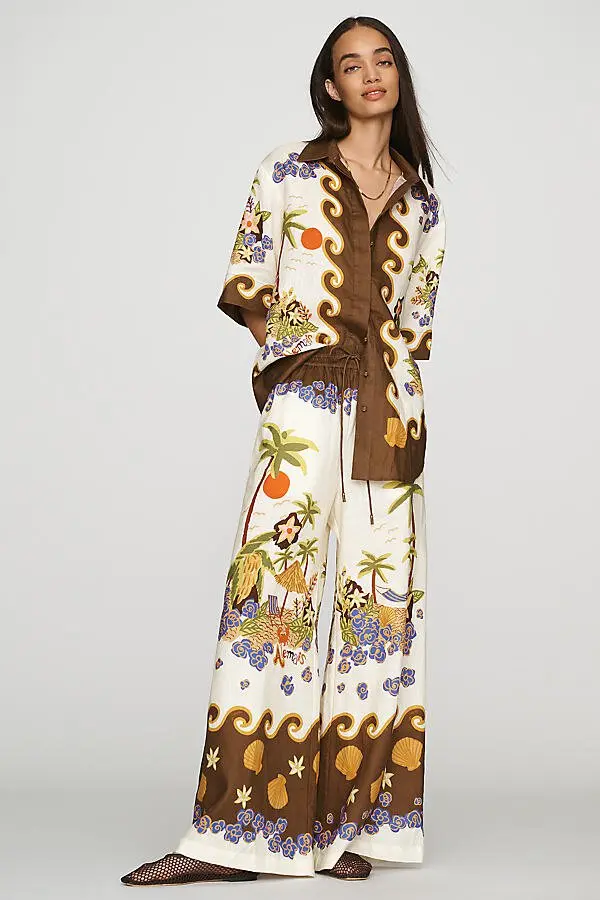 ALEMAIS Island Cove Wide-leg Pants