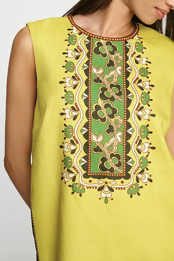 ALEMAIS Bridgette Mini Shift Dress With Embroidered Detailing