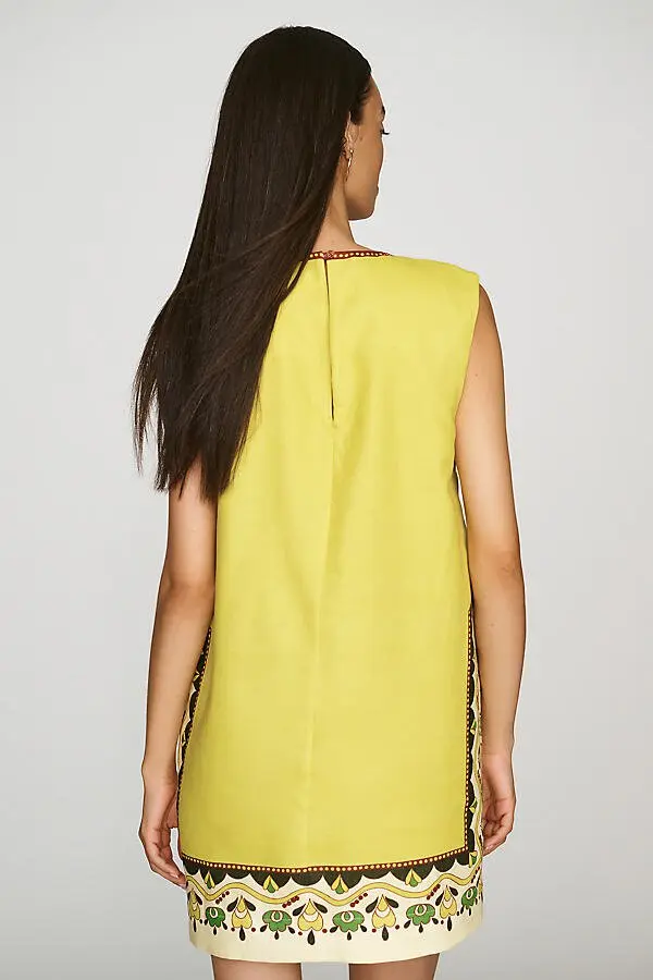 ALEMAIS Bridgette Mini Shift Dress With Embroidered Detailing