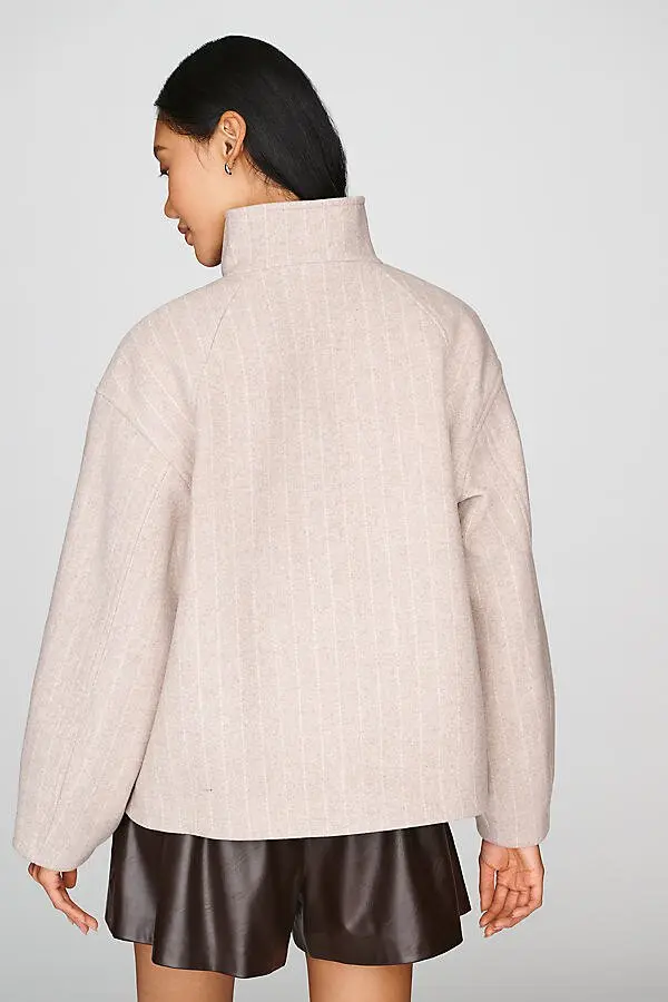 Anthropologie Funnel-neck Coat Jacket