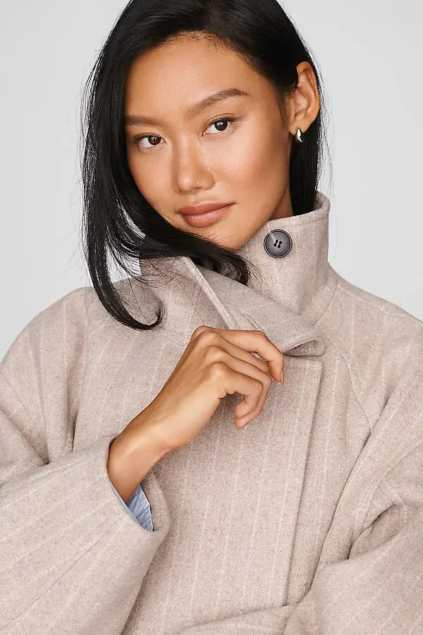 Anthropologie Funnel-neck Coat Jacket