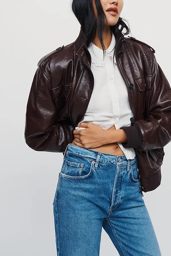 Anthropologie Agolde Lana High-rise Straight Jeans