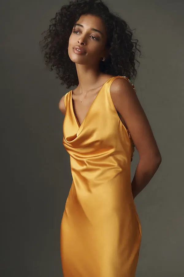 Retrofete Keryn Open-back Embellished Maxi Dress