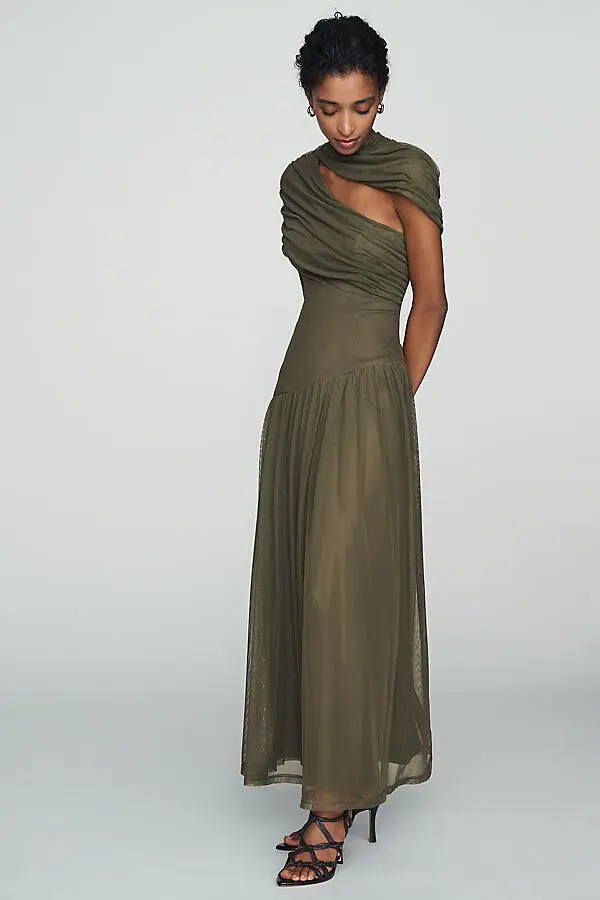 HUTCH Pasha Mesh Maxi Dress