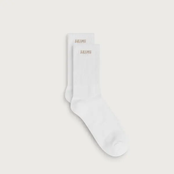 SKIMS Ribbed Crew Sock 3-pack
