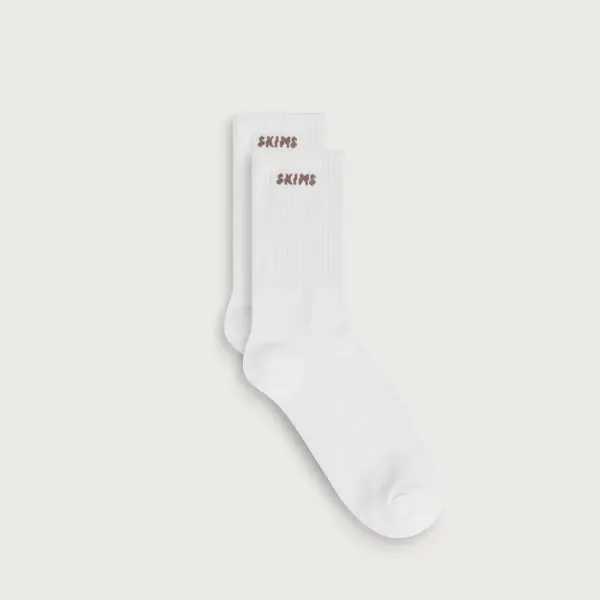 SKIMS Ribbed Crew Sock 3-pack