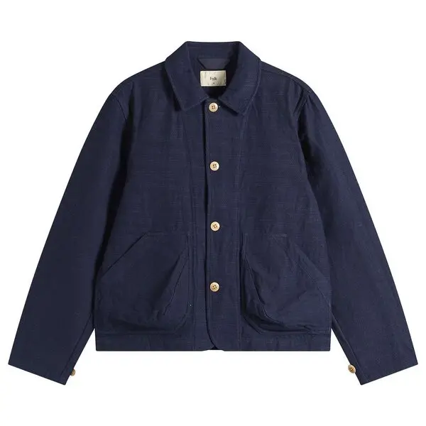 Folk Prism Jacket - Indigo Texture