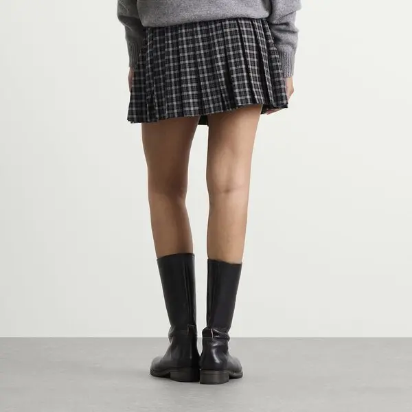 Good American Pleated Mini Skirt