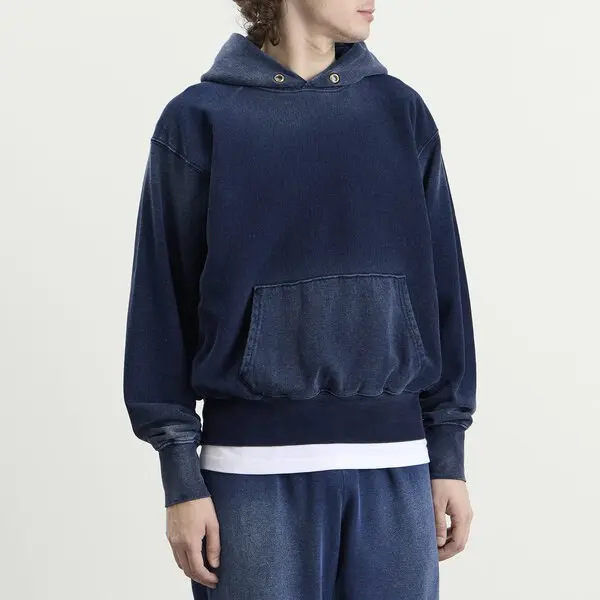 LES TIEN Heavyweight Hoodie - Dark Denim