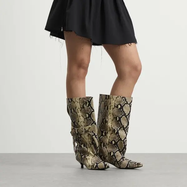 Toga Snake Embossed Boot