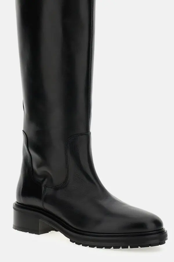 AeydĒ Henry Knee-high Leather Boots - Nero