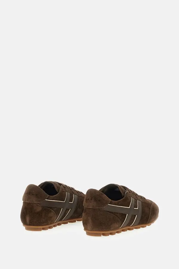 Hogan Runner H693 Suede Sneakers - Marrone