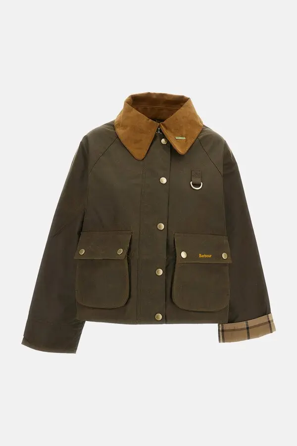 Barbour Modern Spey Waxed Cotton Jacket - Green