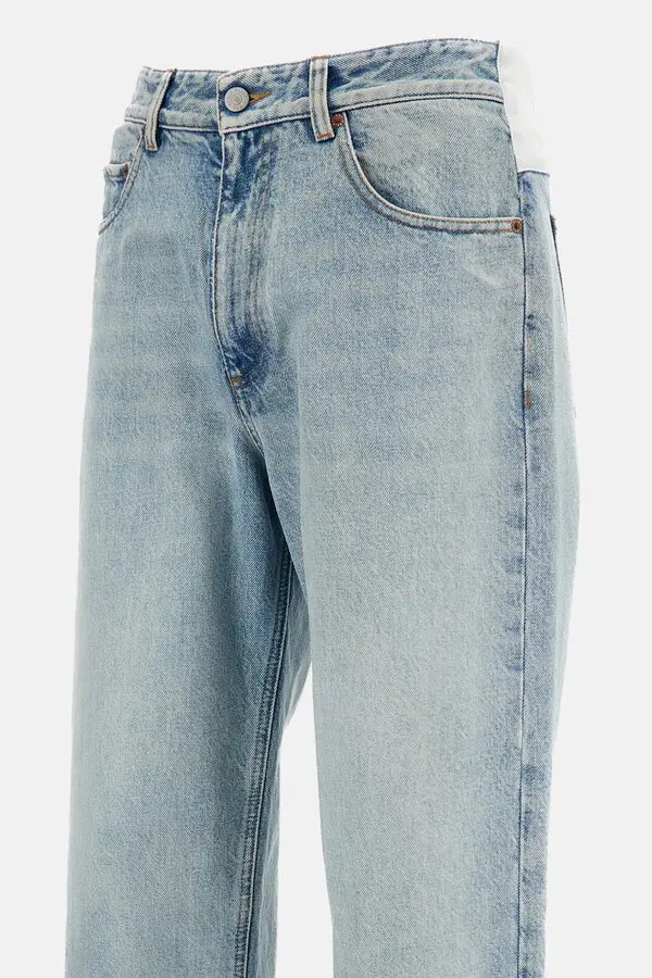 MAISON MARGIELA Straight Leg Jeans - Azzurro