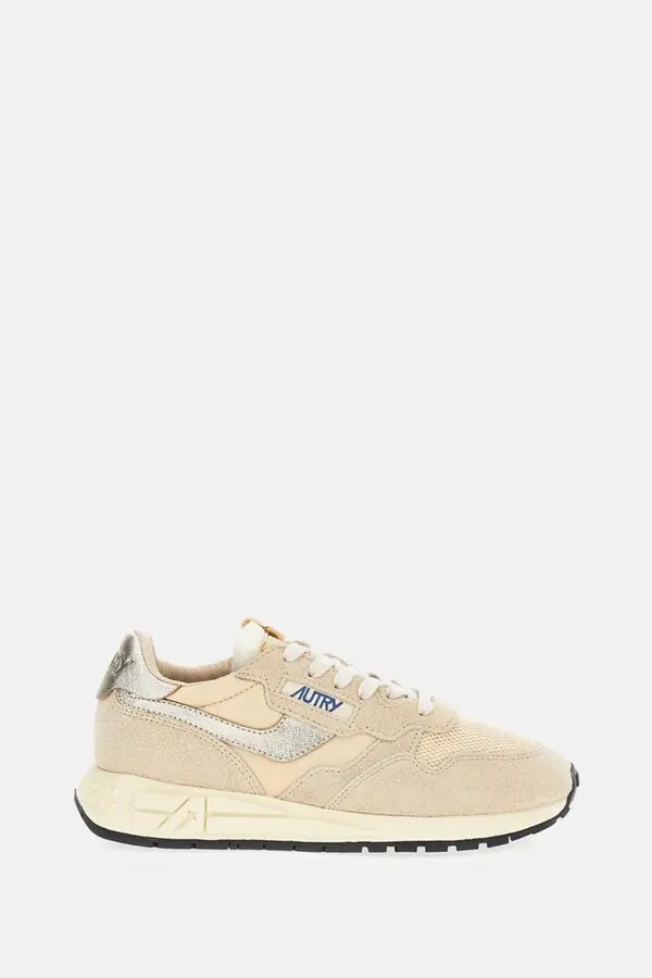 AUTRY Reelwind Low Top Sneakers In Nylon And Suede - Beige