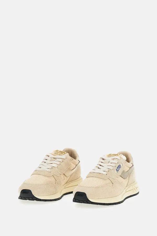 AUTRY Reelwind Low Top Sneakers In Nylon And Suede - Beige