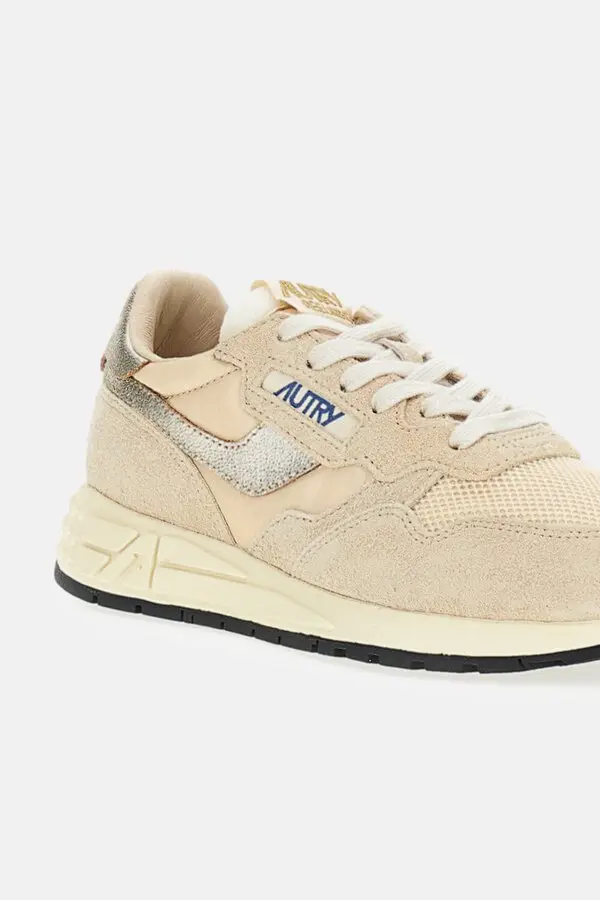 AUTRY Reelwind Low Top Sneakers In Nylon And Suede - Beige