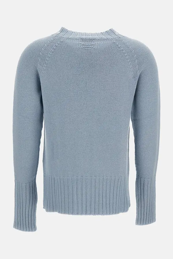 DRUMOHR Merino Wool Raglan Crew-neck Sweater