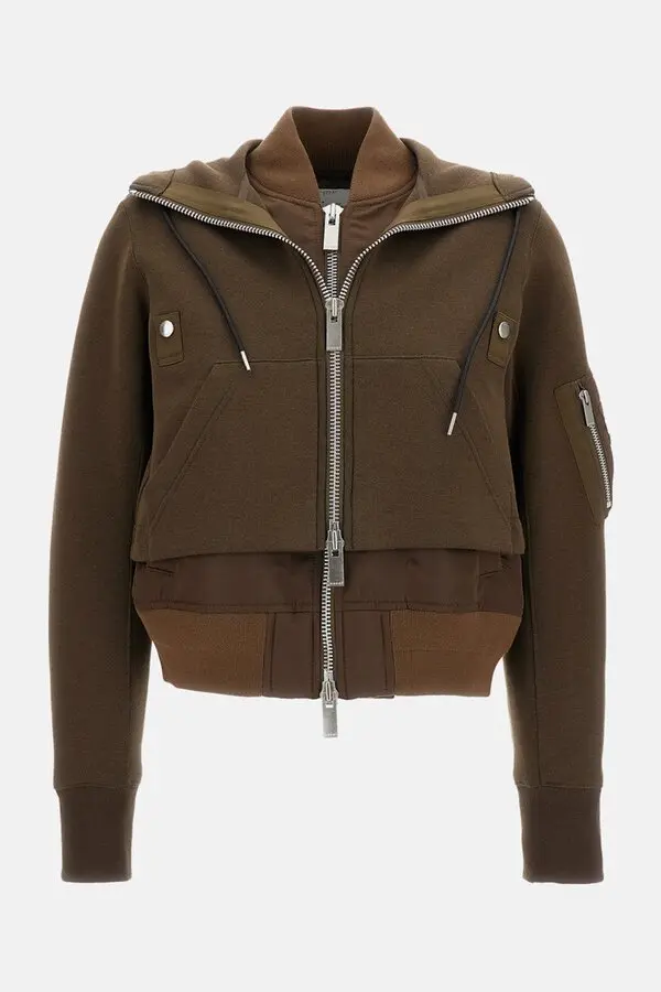 Sacai Hybrid Layered Bomber Hoodie