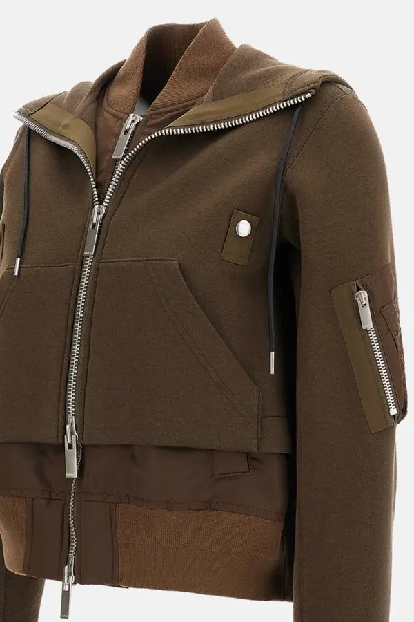 Sacai Hybrid Layered Bomber Hoodie