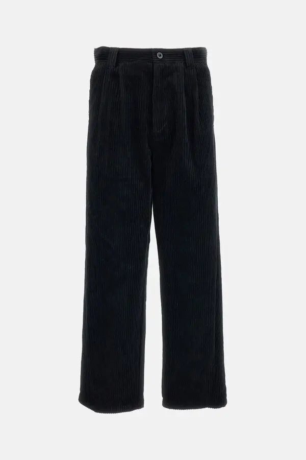 A.p.c. Ricky Ribbed Velvet Pants - Nero