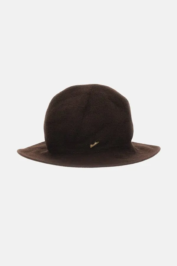Borsalino Cappello Angelina Cloche In Eco-cashmere - Marrone
