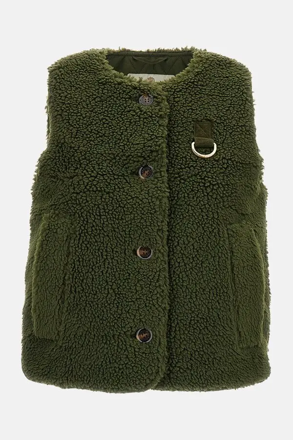 Barbour Bowes Fleece Vest - Verde