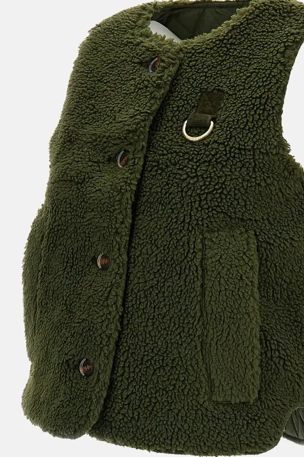 Barbour Bowes Fleece Vest - Verde