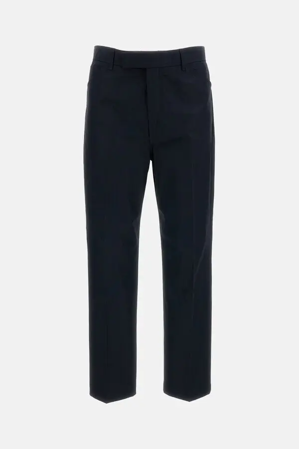 Thom Browne Flowing Cotton Gabardine Chino Pants - Blue