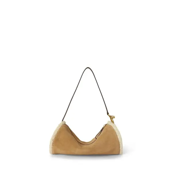 Ralph Lauren Shearling-trim Barrel Bag
