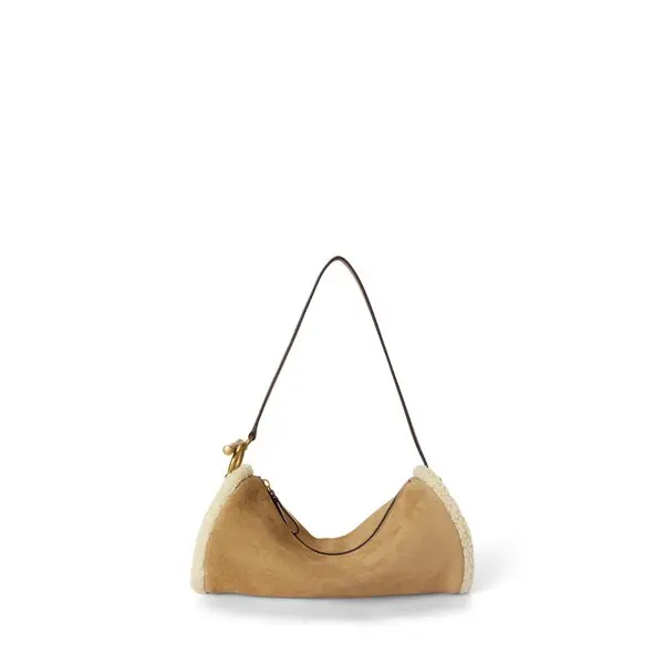 Ralph Lauren Shearling-trim Barrel Bag