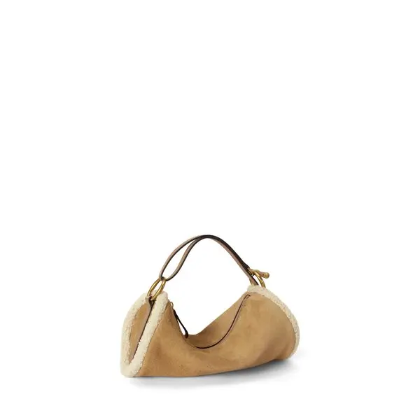 Ralph Lauren Shearling-trim Barrel Bag