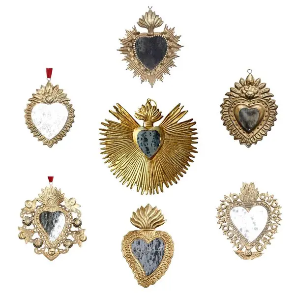 LILA RASA Neutrals Ex-voto Heart Mirror Collection