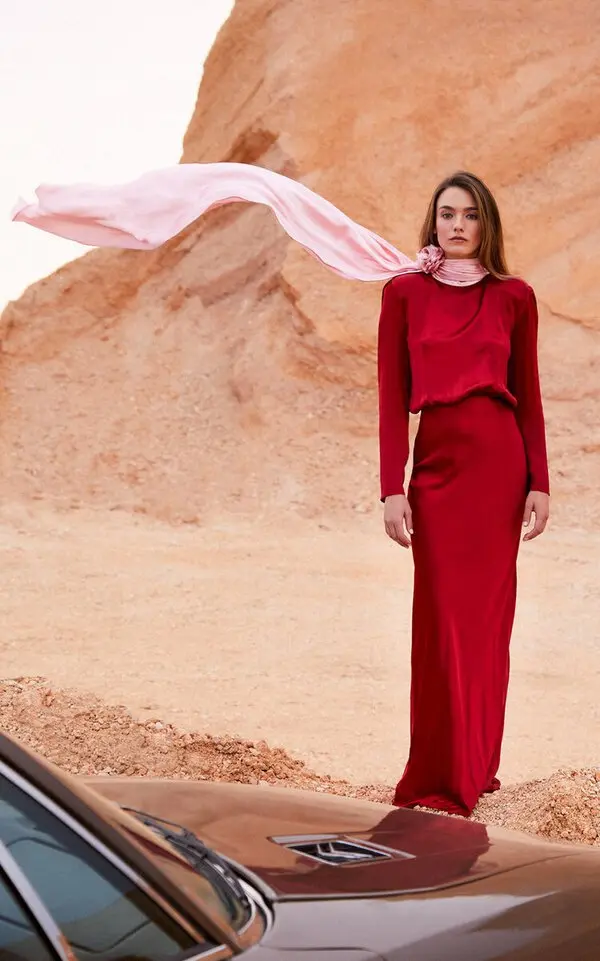 REDONDO BRAND Juliana Maxi Dress - Red