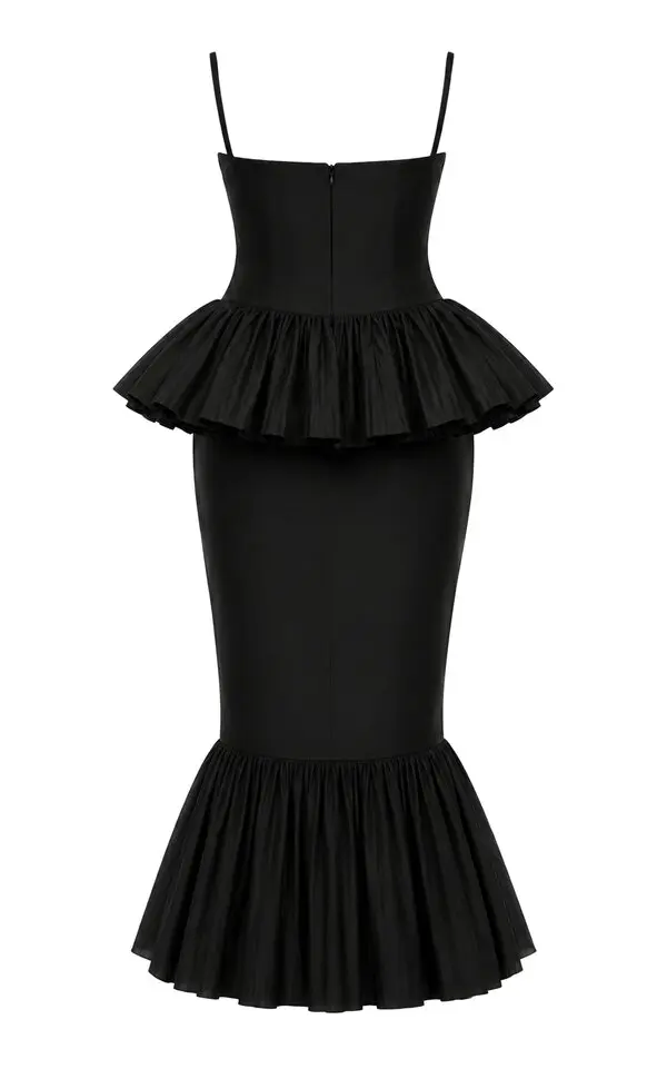 REDONDO BRAND Astoria Midi Dress - Black
