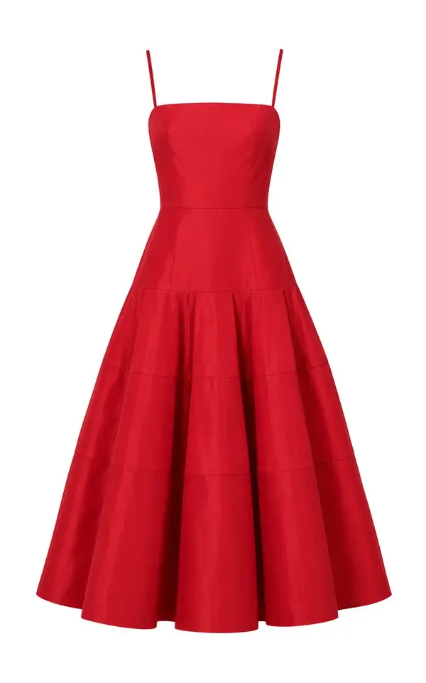 REDONDO BRAND Dumbo Midi Dress - Red